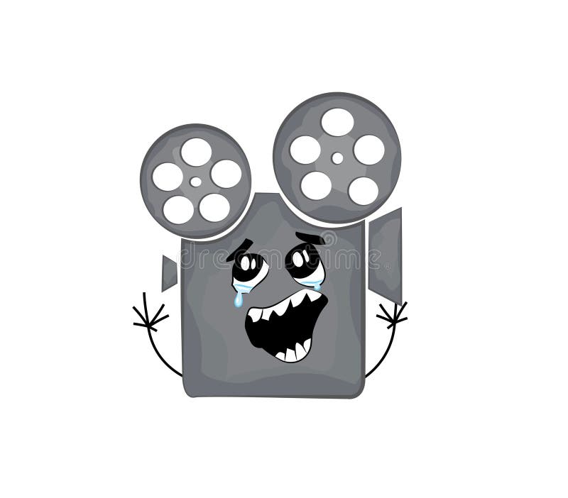 Crying Camera Flash in a Cartoon Bag Stock Vector - Illustration of ...