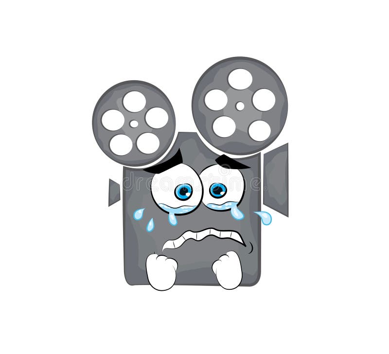 Crying Camera Flash in a Cartoon Bag Stock Vector - Illustration of ...