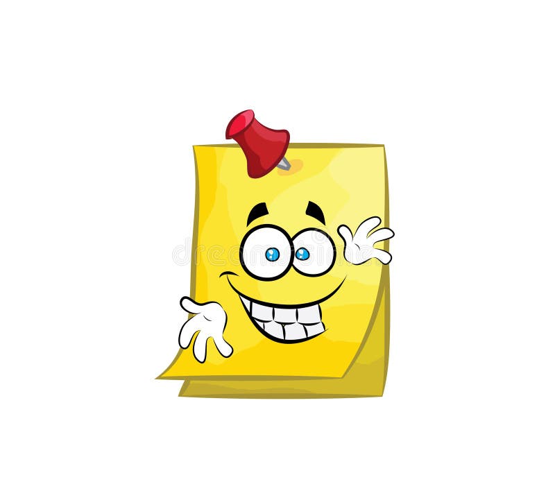 Cartoon Sticky Note Blank Stock Illustrations – 1,288 Cartoon Sticky ...