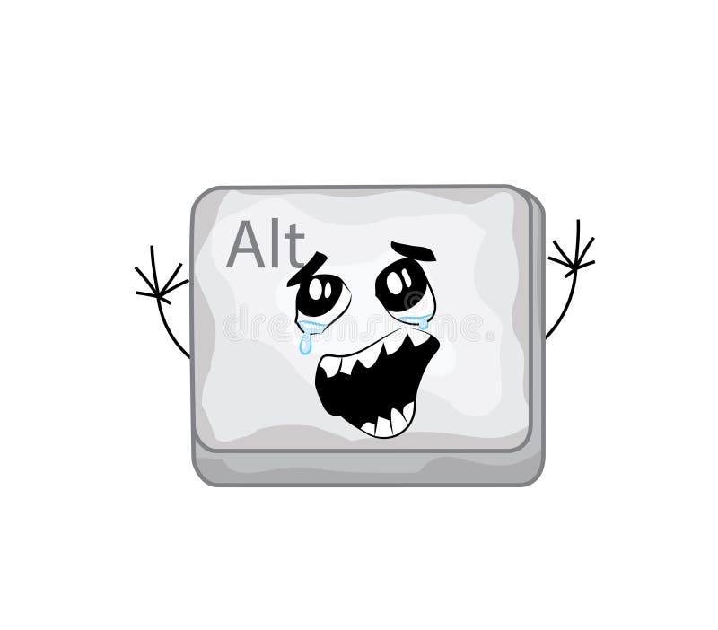 Crying laptop cartoon stock illustration. Illustration of clipart ...