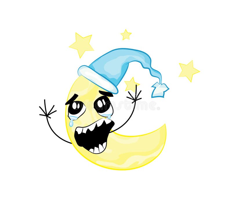 Crying Moon Stock Illustrations – 350 Crying Moon Stock Illustrations ...