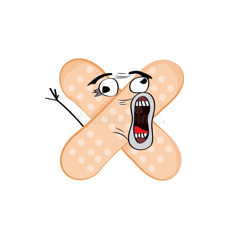 Crazy Internet Meme Illustration of Medical Plaster Stock Illustration ...