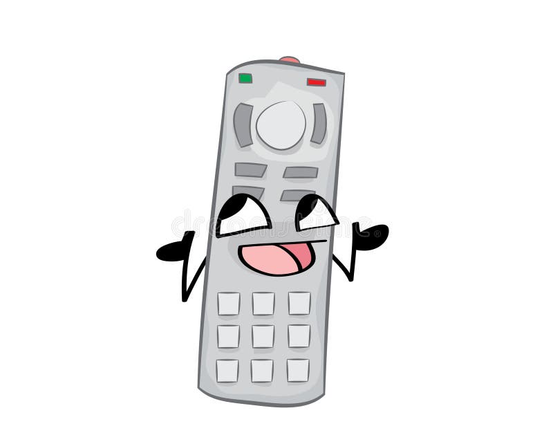 Happy Internet Meme Illustration of TV Remote Control Stock ...
