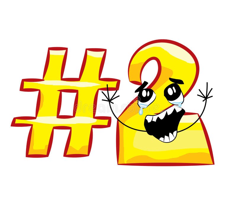 Crying Internet Meme Illustration of Number 2 Stock Illustration ...