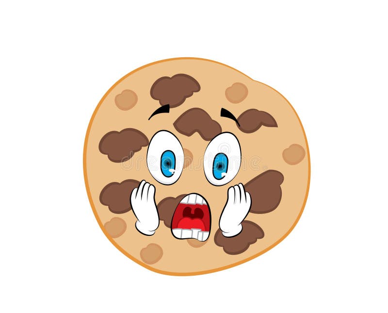 Scared chocolate cartoon stock illustration. Illustration of hush ...