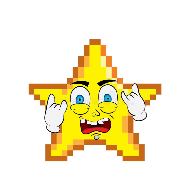 Crying Sea star cartoon stock illustration. Illustration of food - 48925686