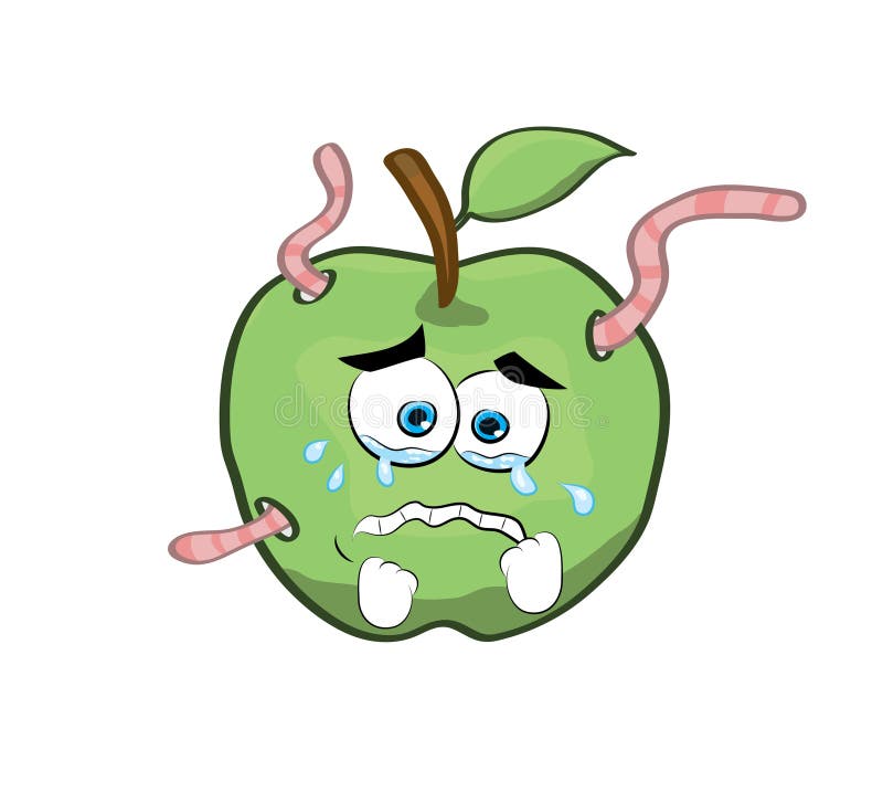 Crying Apple Cartoon Stock Illustrations – 176 Crying Apple Cartoon ...