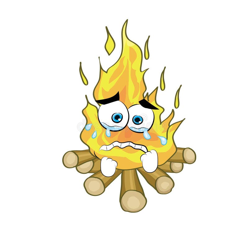 Crying Fire Extinguisher Mascot Cartoon Stock Vector - Illustration of ...