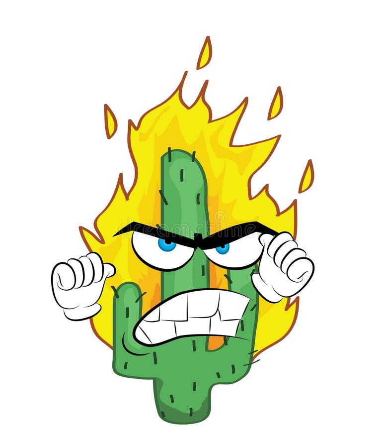 Angry Cactus Cartoon Stock Illustrations – 254 Angry Cactus Cartoon ...
