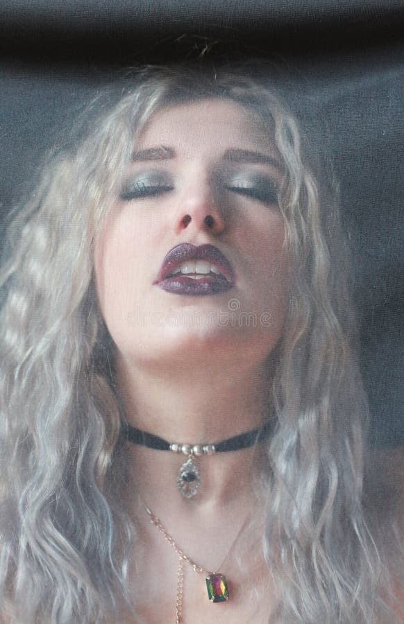 The veil stock photo. Image of bride, blue, expression - 52666620