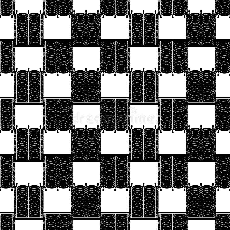 Veil Curtain Pattern Seamless Vector Stock Vector - Illustration of ...