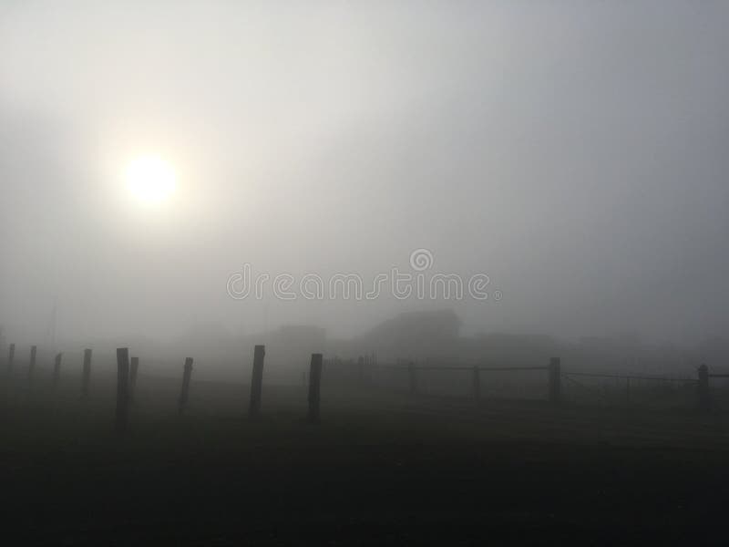 The veil of mist stock image. Image of morning, village - 126831801