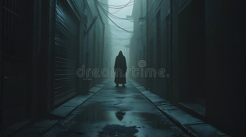 Veil of Mist: the Watcher in the Shadows Stock Illustration ...