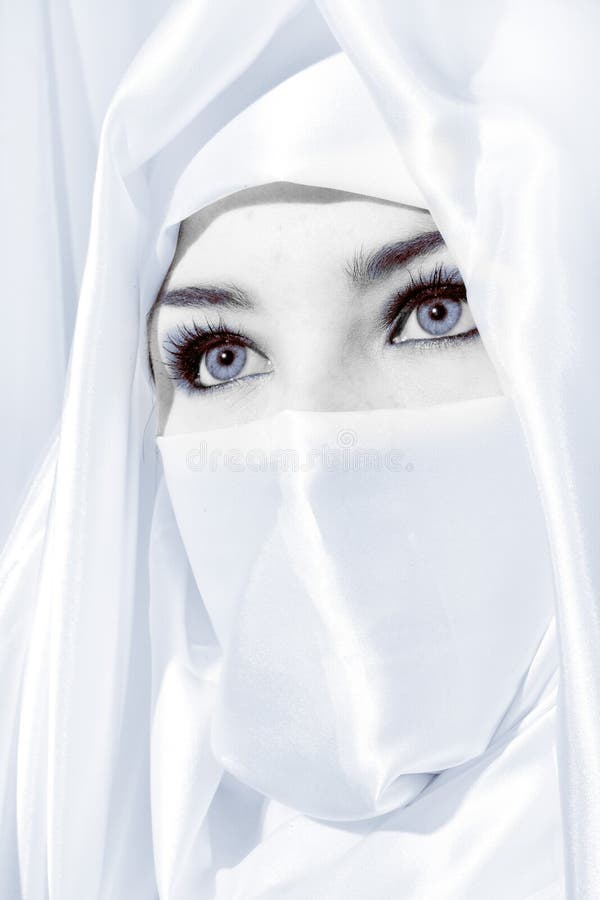 Veiled stock photo. Image of eyes, girl, hide, bright - 1960218
