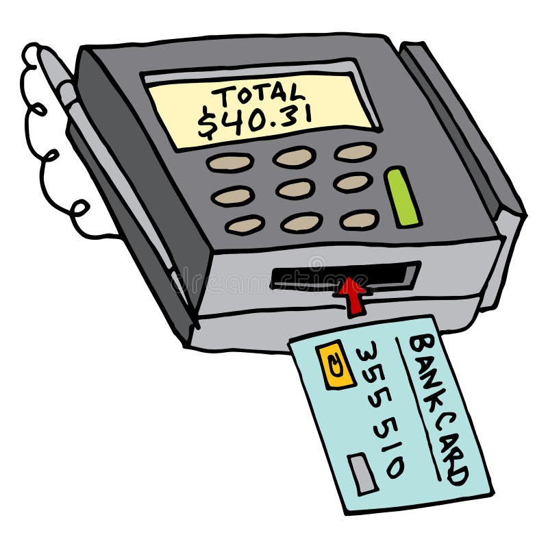 Emv-chip. Creditcardelementen. Vectorvlakke Pictogramset. Rechthoekige ...