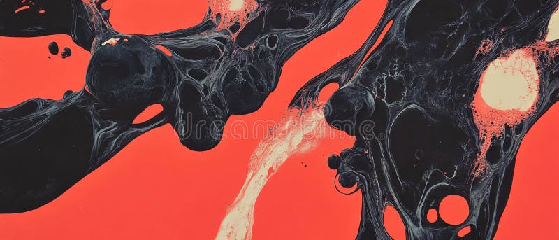 Veined Ink Patterns with Branching Lines Create an Abstract Art ...