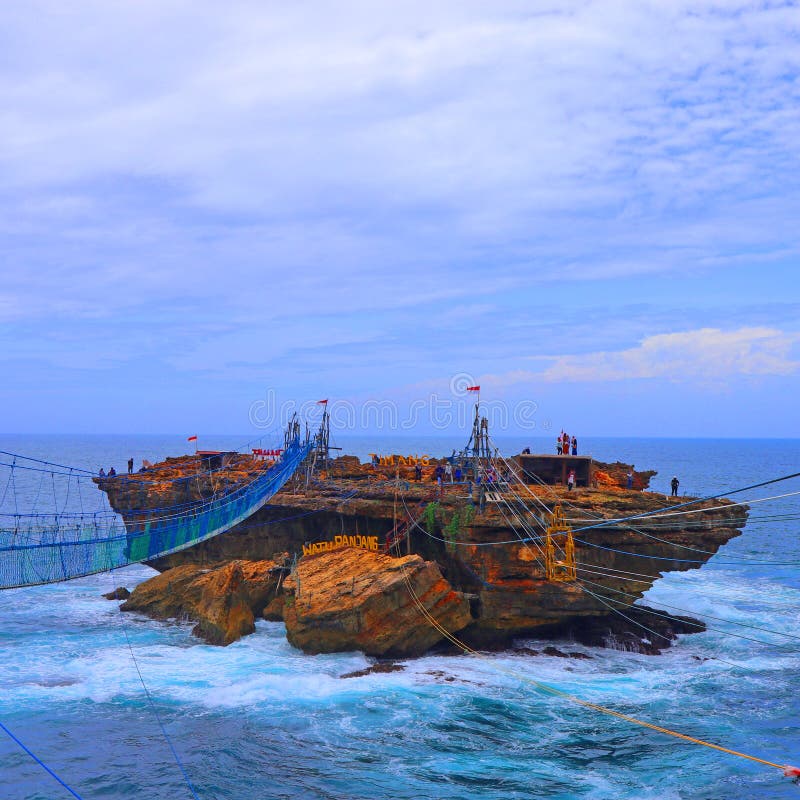 Veja a Ilha De Timang Beach Foto de Stock - Imagem de ponte, barco ...