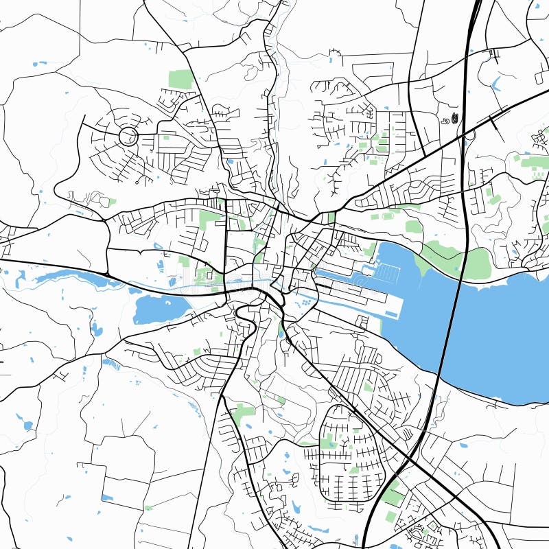 The Vejle map. stock illustration. Illustration of document - 306137731