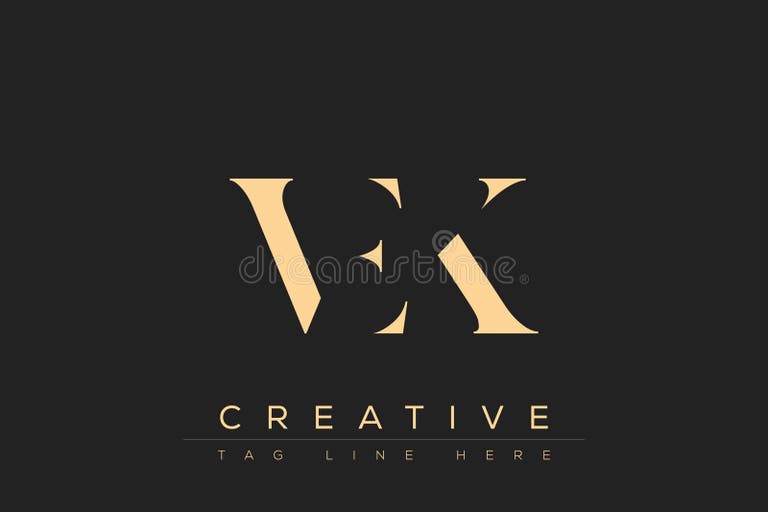VEK Abstract Letter Logo Design Stock Vector - Illustration of company ...
