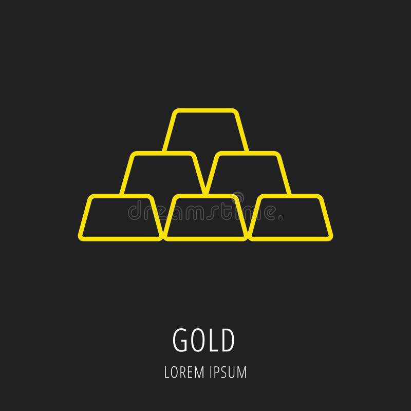Vektor Einfacher Logo Template Gold Stock Abbildung - Illustration von ...