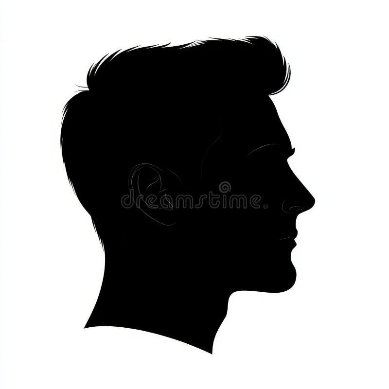 Vektor and Freestanding Male Head Profile Stock Illustration ...