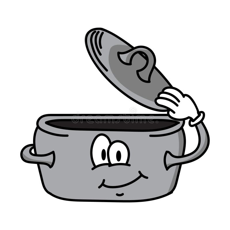 Topfcharakterkarikatur-Artillustration Fox-Jungen Blaue Stock Abbildung ...