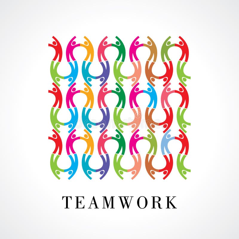 Vektor-Ikonen-Grafik-Teamwork Vektor Abbildung - Illustration von ...
