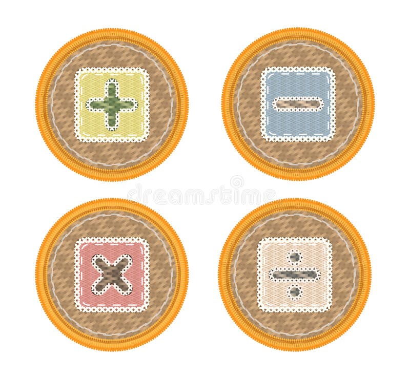 Vektor-Ikonen-Mathe-Symbole Vektor Abbildung - Illustration von mangel ...