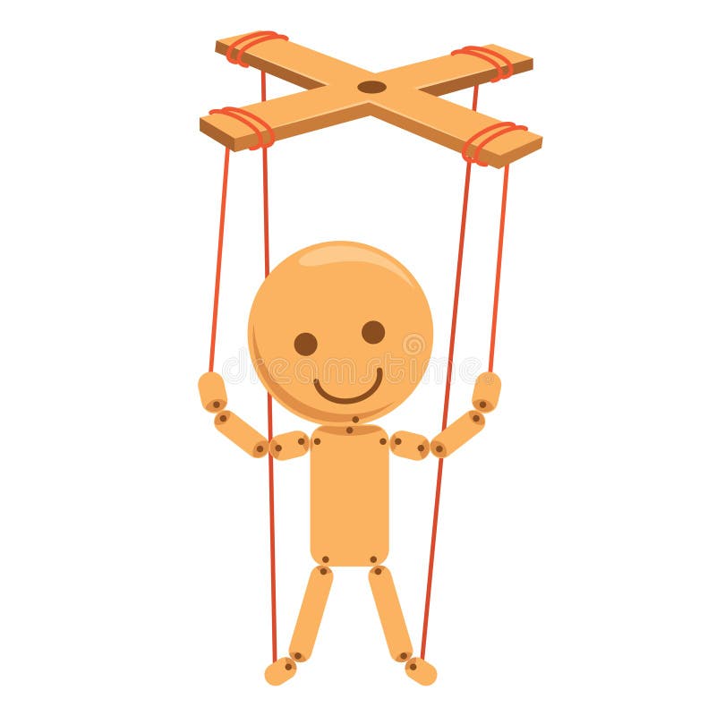 Vektor-Illustration Der Karikatur-Marionette Vektor Abbildung ...
