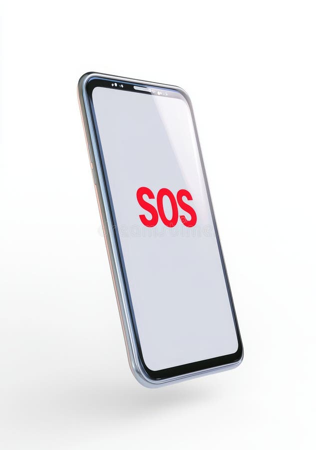 Vektor Image of a Smartphone with a Red SOS and a Telephone Symbol ...