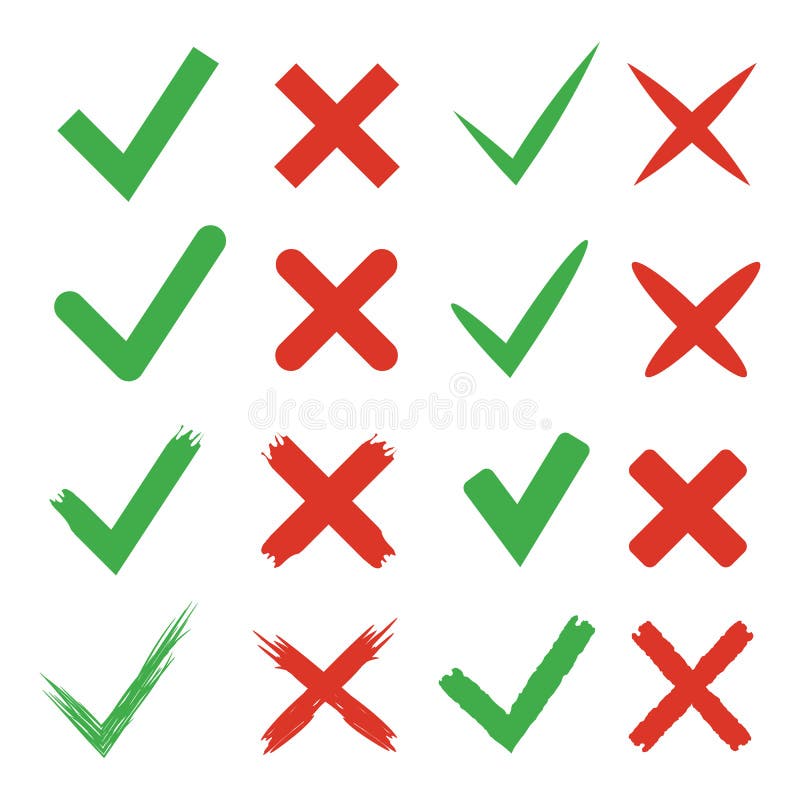 Vektor JA und NEIN vektor abbildung. Illustration von kasten - 107131911