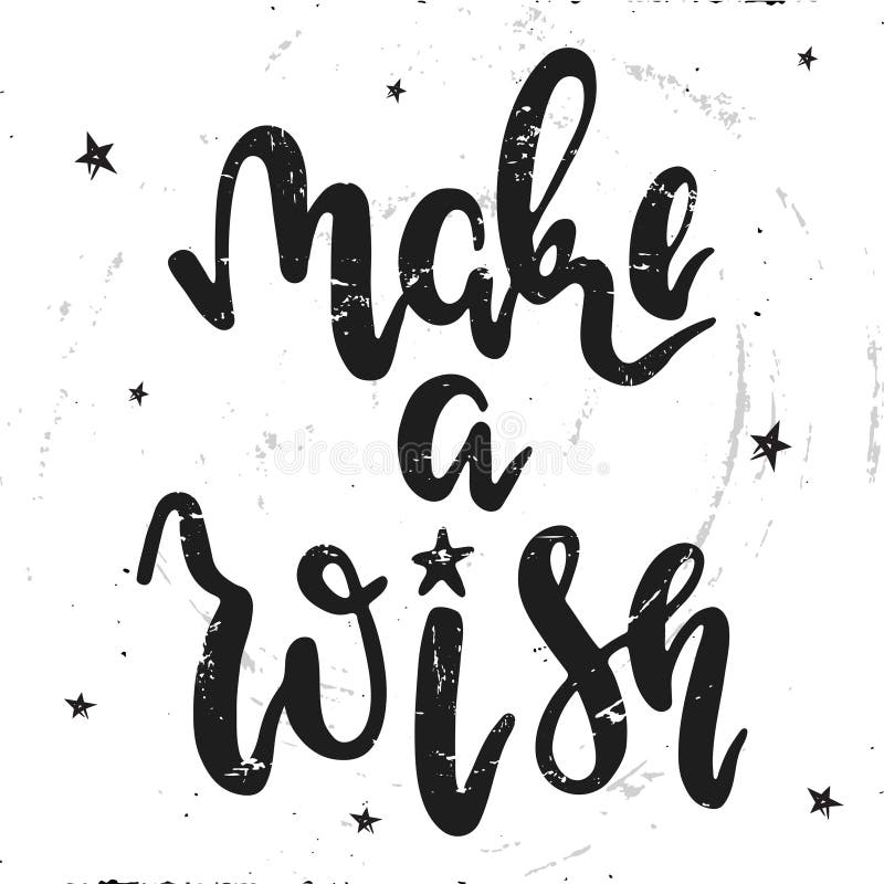 Vektor machen einen Wunsch vektor abbildung. Illustration von auszug ...