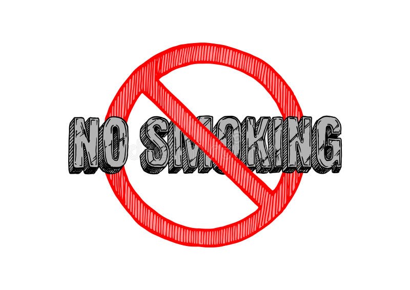 Vektor Nichtraucher vektor abbildung. Illustration von kreis - 95786689