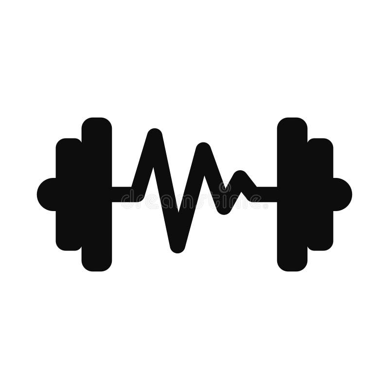 Vektor Schwarze Abbildung Der Gesunden Fitness Konzept Symbol. Hantel ... Vektor Schwarze Abbildung Der Gesunden Fitness Konzept Symbol. Hantel ...