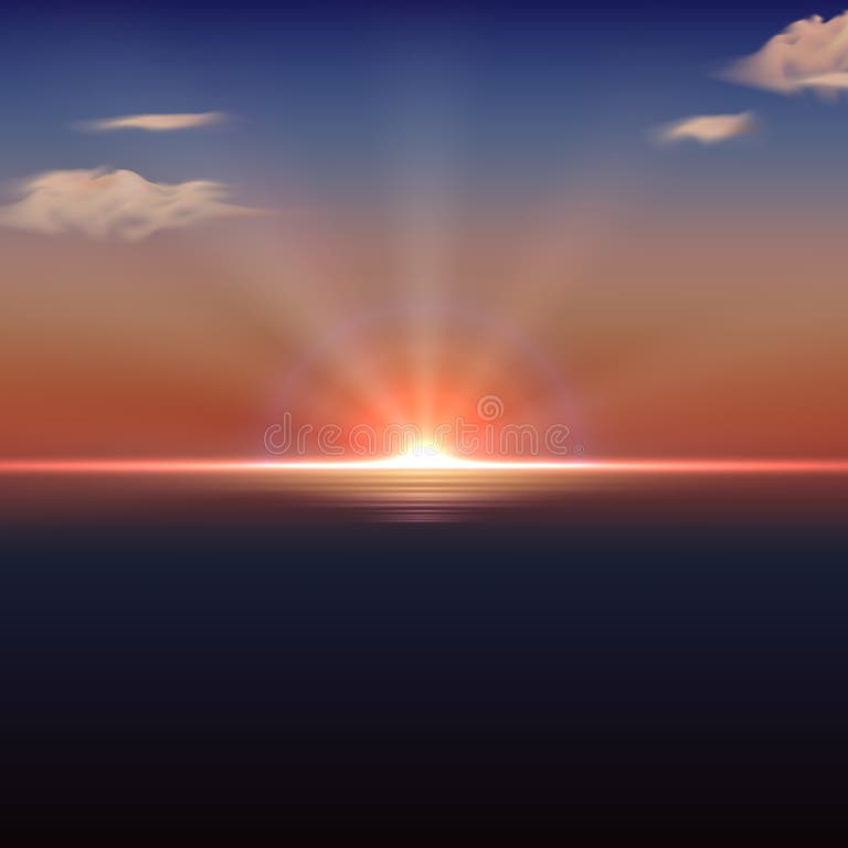 Vektor Sol Och Moln I Himlen Vektor Illustrationer - Illustration av ...