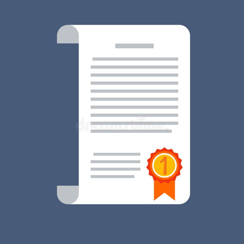 Vektor-Vertragssymbol vektor abbildung. Illustration von ...