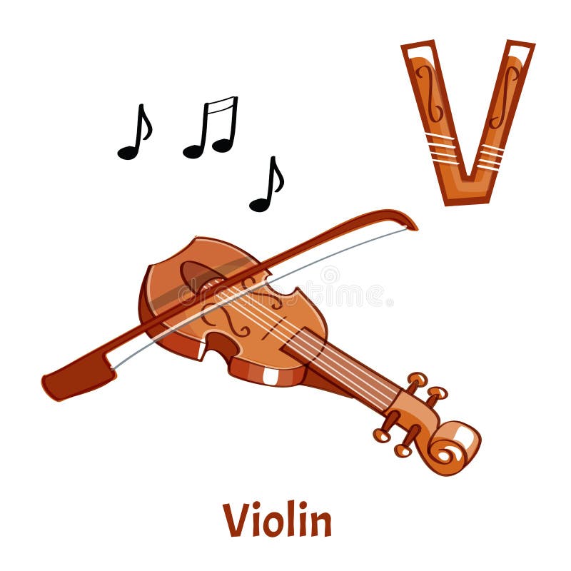 Vektoralfabetbokstav V Fiol Vektor Illustrationer - Illustration av ...