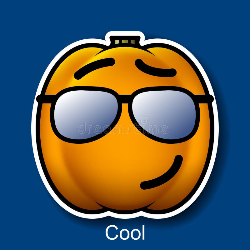 Vektorallhelgonaafton Smiley Cool Vektor Illustrationer - Illustration ...