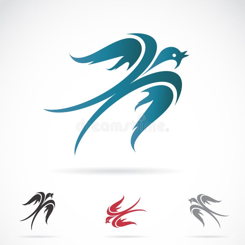 Vektorbild av en svala vektor illustrationer. Illustration av härlig ...