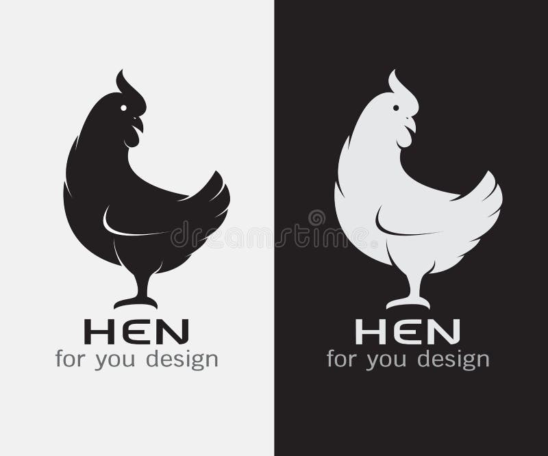 Vektorbild einer Henne vektor abbildung. Illustration von hennen - 54963226