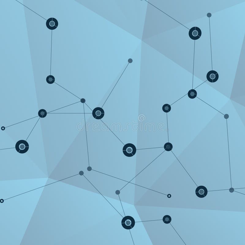 Vektorfarbnetwork Connection Und DNA-Design Vektor Abbildung ...