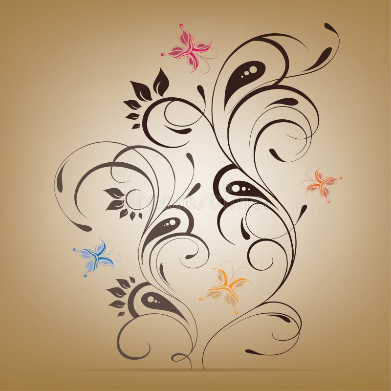 Stiliserat Träd I Form Av En Flicka Vektor Illustrationer ...