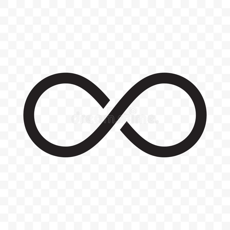 Vektorlinie Ikone Der Unendlichkeit Oder Der Endlosschleife Vektor ...