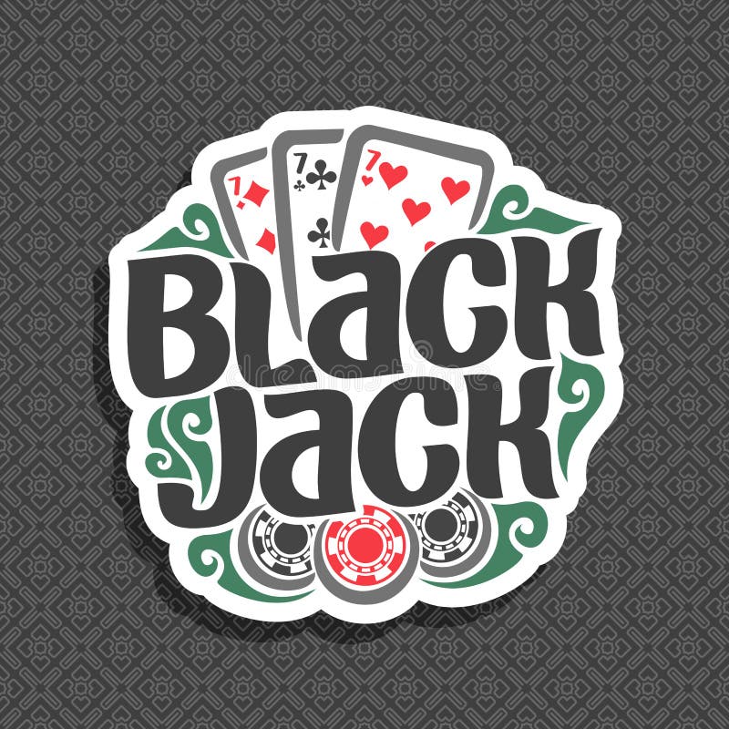Vektorlogo Black Jack vektor abbildung. Illustration von wette - 84204057