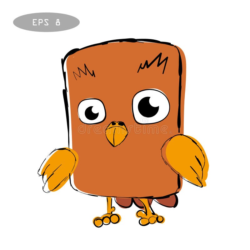 Vektorlogo Spatz Brown-Art vektor abbildung. Illustration von frech ...