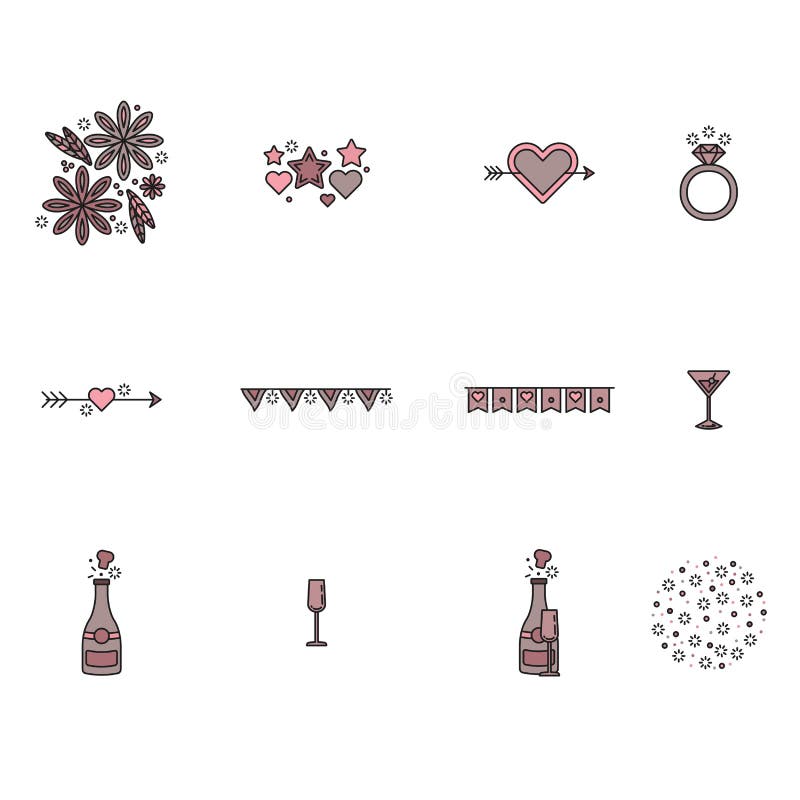 Vektorsatz der Feier stock abbildung. Illustration von abbildung - 82400927