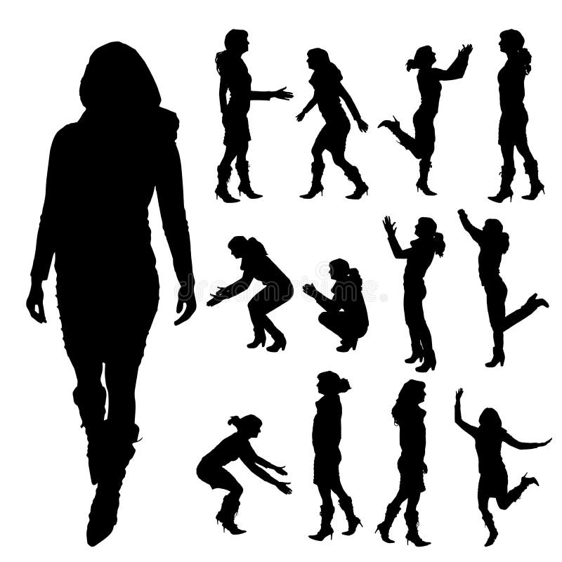 Schattenbild der Frau stock abbildung. Illustration von erscheinen ... Schattenbild der Frau stock abbildung. Illustration von erscheinen ...