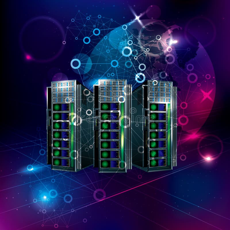 Supercomputer Stock Illustrationen, Vektors, & Klipart – (1,819 Stock ...