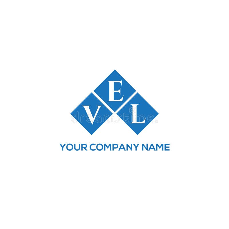 VEL Letter Logo Design on BLACK Background. VEL Creative Initials ...