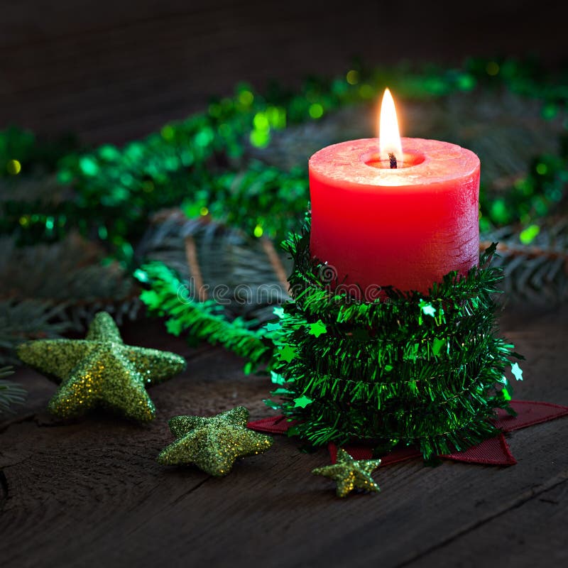 Vela para la Navidad imagen de archivo. Imagen de especia - 34182197